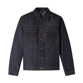 A.P.C. Denim Arbeitsjacke - - Jackets - Herren - Blau - L