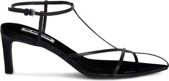 Jil Sander Femme, Chaussures, Noir, Taille: 37 EU Cage Medium-Heel Sandal