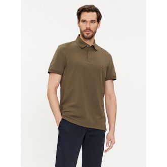 Tommy Hilfiger Poloshirt 1985 MW0MW17770 Khakifarben Regular Fit