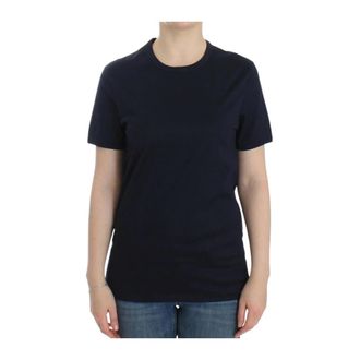 Ermanno Scervino Kurzarm-Rundhals-T-Shirt - - Tops - Damen - Blau - XL