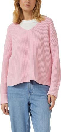 s.Oliver Grobstrickpullover mit V-Ausschnitt im Relaxed Fit