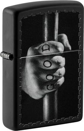 Zippo Sturmfeuerzeug - Good Evil, Black Matte, Color Image - Nachf&uuml;llbar - Wiederverwendbar - Windfestes Design - Geschenkbox - Made in USA