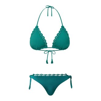 Twinset Femme, Maillots de bain, Vert, Taille: 42 FR Triangle Bikini Set