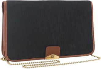 Dior Sac bandouli&egrave;re Trotter en toile Pre-owned - Femme - Pre-owned - Noir - Taille: ONE Size