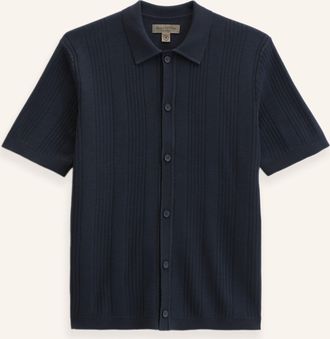 Marc O'Polo Marc Opolo Strick-Shirt blau