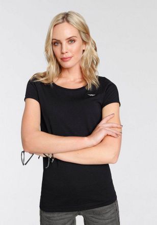 Arizona T-Shirt Kurzarm, figurbetont, Basic-Stil, aus Baumwollmischung