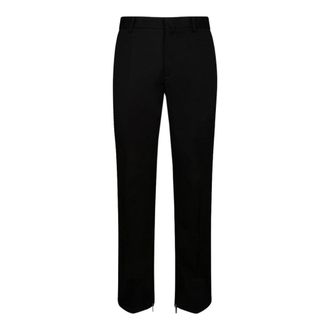 Off-white Schwarze- schmal geschnittene Wollhose - - Trousers - Herren - Schwarzk - M