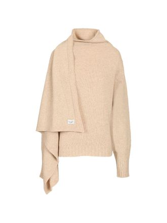 The Attico Le pull &eacute;charpe en laine Attico