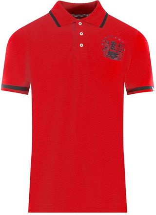 Aquascutum Aldis Rotes Poloshirt mit Spitze