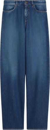 Max Mara Femme, Jeans, Bleu, Taille: 38 FR Jean Baggy en Denim