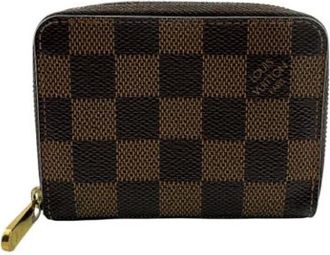 Louis Vuitton unisex, Pre-owned, Brun, Taille: ONE Size Portefeuille en cuir vintage Pre-owned