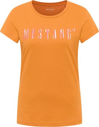 Mustang Jeans Damen Style Loa T-Shirt, Golden Oak 7080, S EU