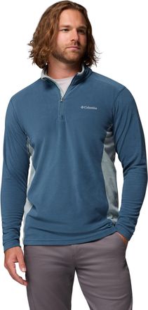 Columbia Klamath Range II Herren-Fleecejacke mit halbem Rei&szlig;verschluss, Everblue/Crushed Blue, Gr&ouml;&szlig;e L
