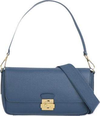 Coccinelle Femme, Sacs, Bleu, Taille: ONE Size C-Me Lock Large Shoulder Bag
