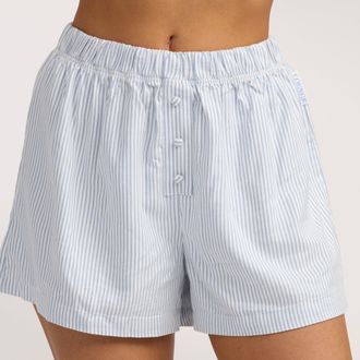 Lounge Short de Pyjama Woven Stripe - Rayures Bleues - XS
