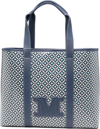 Max Mara Femme, Sacs, Bleu, Taille: ONE Size Tote Bag