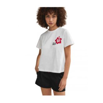 Peuterey Femme, Tops, Blanc, Taille: 36 FR Cotton T-Shirt