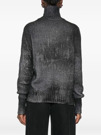 Avant Toi Cashmere Chunky-Knit Roll Neck Sweater - Navy