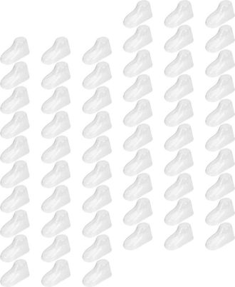 BESPORTBLE Sewroro [ 120 Stück Transparente Kleinkinderfußmodelle aus Flexiblem PVC Babyschuhständer für Präsentation und Aufbewahrung Von Babyschuhen und Socken