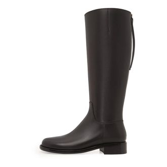 Cesare Gaspari Bottes cavali&egrave;res en cuir hauteur genou - Femme - Chaussures - Noir - Taille: 40 EU