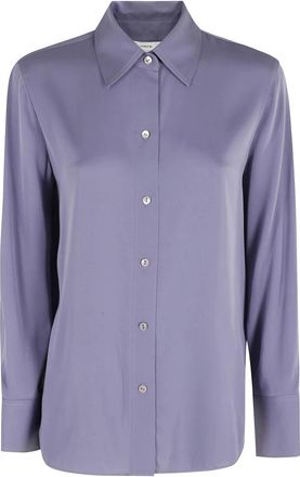 Vince Femme, Blouses et Chemises, Violet, Taille: 40 FR Chemise en soie
