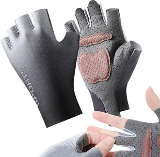 Generic Reithandschuhe f&uuml;r Kinder, Trainingshandschuhe f&uuml;r Kinder, Halbfingerhandschuhe f&uuml;r Kinder, 2-teilig, Trainingsmitte ohne Verrutschen, Fingerlose Skat
