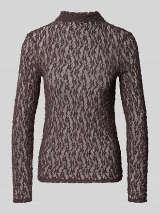 Rich & Royal Slim Fit Longsleeve aus Spitze