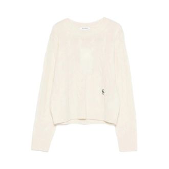 Sporty & Rich SRC Cableknit Kaschmirpullover - - Knitwear - Damen - Beige - L
