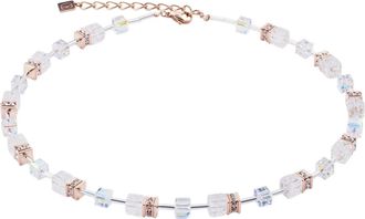 Coeur de Lion Halskette - GeoCUBE Iconic Nature Halskette - Gr. unisize - in Wei&szlig; - f&uuml;r Damen