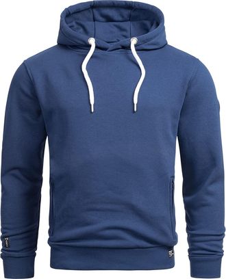 Alessandro Salvarini Herren Sweatjacke Kapuzenpullover Kapuze Hoodie Sweater Pulli AS193 [AS-193-Petrolblau-Gr.XL]
