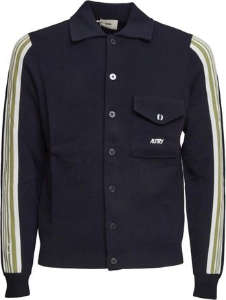 Autry Homme, Vestes, Bleu, Taille: L Giacca camicia