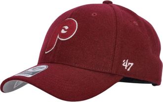 47 Brand unisex, Accessoires, Rouge, Taille: ONE Size Casquette Visi&egrave;re Courb&eacute;e