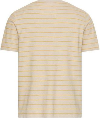 Camel Active Kurzarmshirt in Steifen-Optik und mit Rundhals