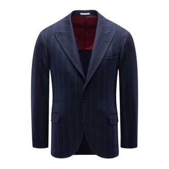 Brunello Cucinelli Homme, Vestes, Bleu, Taille: S Veste en laine