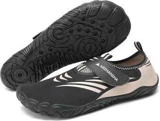 Mishansha Chaussures Aquatiques Homme Femme Chaussure deau Chausson de Plage pour Piscine Mer Baignade Plongée Tan,GR.39