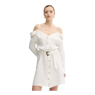 Versace Jeans Couture Damen, Kleider, Wei&szlig;, SGr&ouml;&szlig;e