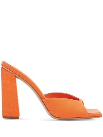Giaborghini mules Rosie 14 à talon épais 115 mm - Orange