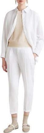 Benetton Maglia G/C S/M 105gd109z Veste de surv&ecirc;tement, Beige, M Femme