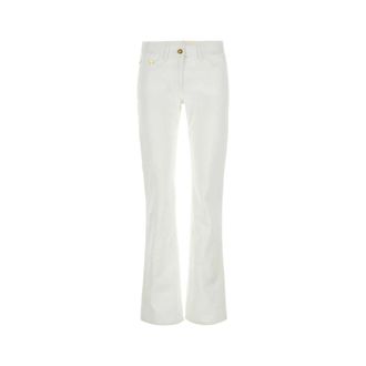 Palm Angels Embossed Logo Pants - - Trousers - Damen - Wei&szlig; - W28