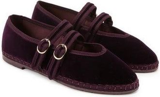 Flabelus Ballerines Claire double bride en coton m&eacute;lang&eacute;