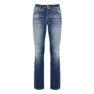 Jacob Cohen Homme, Jeans, Bleu, Taille: W35 Slim Fit Denim Jeans Nick