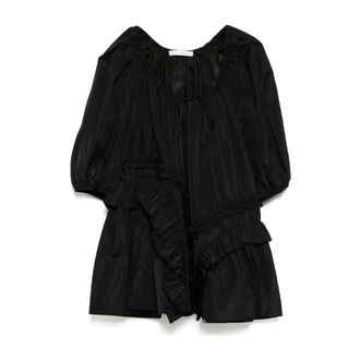 Cecilie Bahnsen Femme, Blouses et Chemises, Noir, Taille: 38 FR Top Arabella sculptural avec noeuds