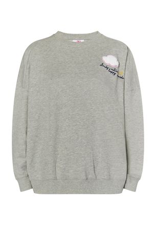 Mymo Sweatshirt kurz Damen grau melange