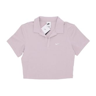 Nike Essentielles Crop Polo in Violett - - Sport - Damen - Lila - M