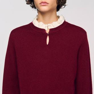 Sandro Pull à col volant