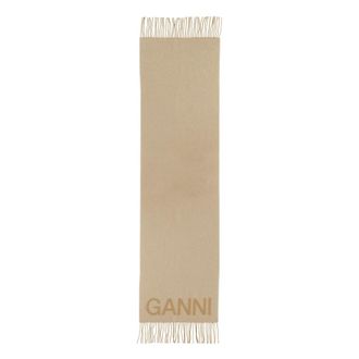 Ganni Winter Scarves - - Accessories - Damen - Beige - ONE SIZE