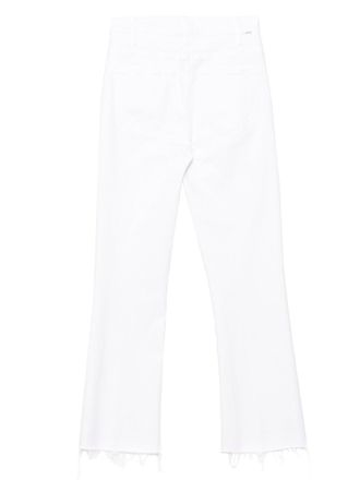 Mother Ankle Fray Jeans - White