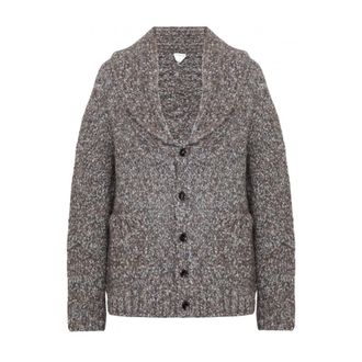 Bottega Veneta V-Ausschnitt Strickjacke - - Knitwear - Herren - Grau - S