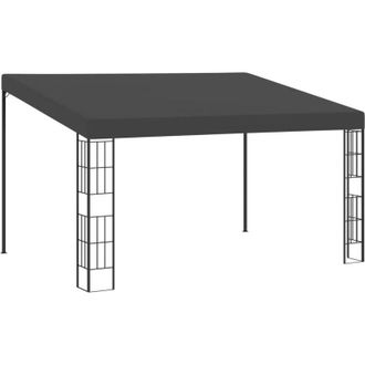 vidaXL Vidaxl - Tonnelle murale anthracite 3x4 m - Tissu 100% polyester - Auvent avec rev&ecirc;tement PA - Id&eacute;al pour terrasse et jardin