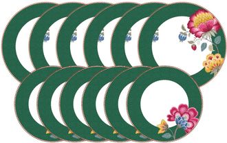 Pip Studio Fantasy Green Teller Set 12tlg